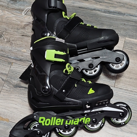 roller blade | Other | Mens Black And Green Inline Skates | Poshmark